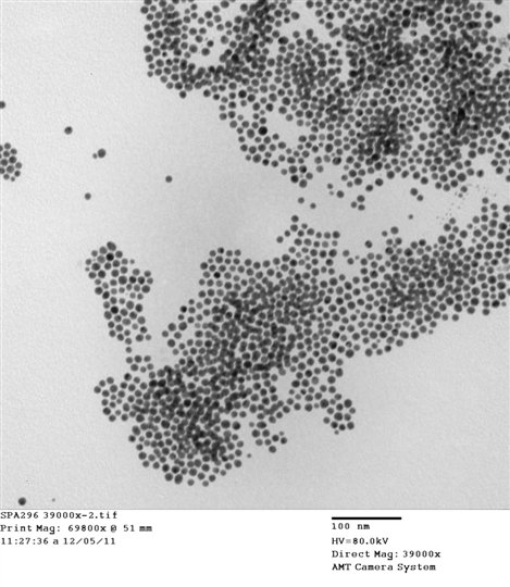Bare Spherical Gold Nanoparticles
